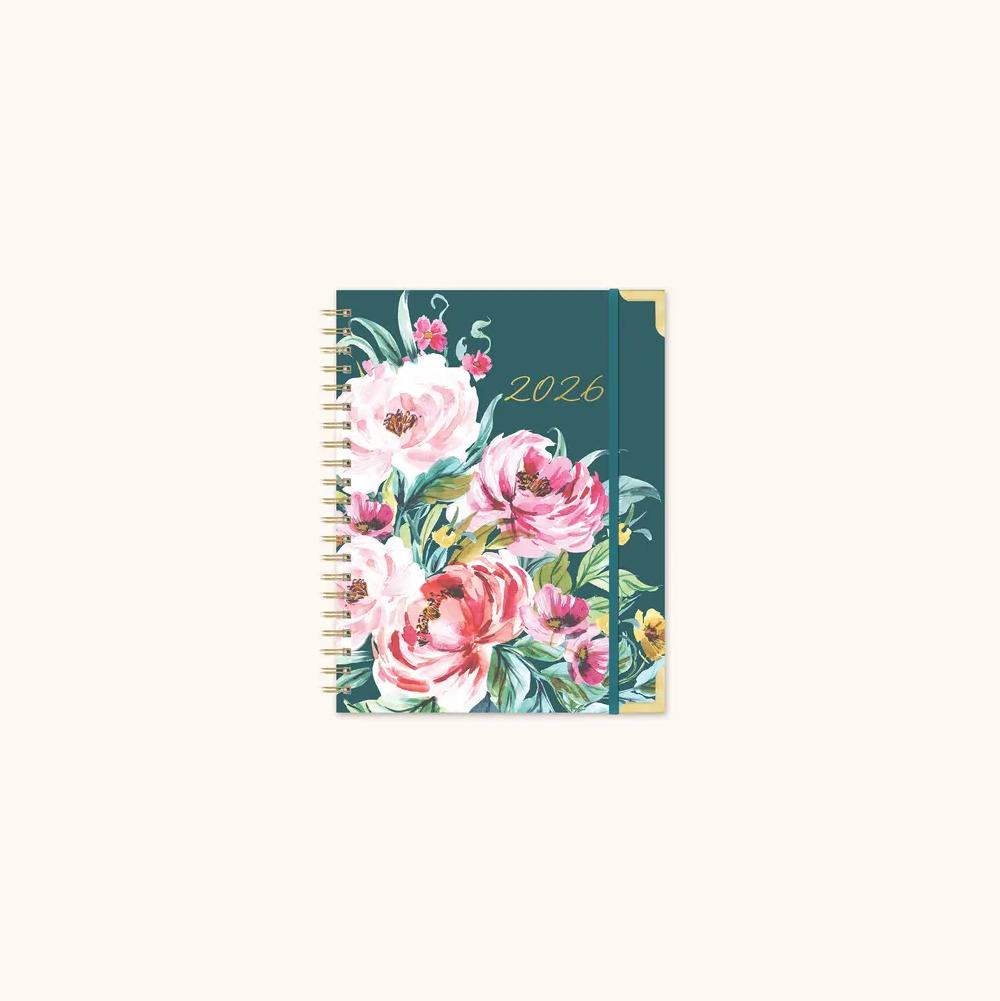 2026 Studio Oh! Deluxe XL Spiral Planner 17 Month Bella Flora
