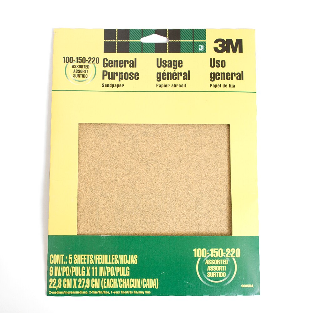 3M All Purpose Assorted Sandpaper 9"x11"