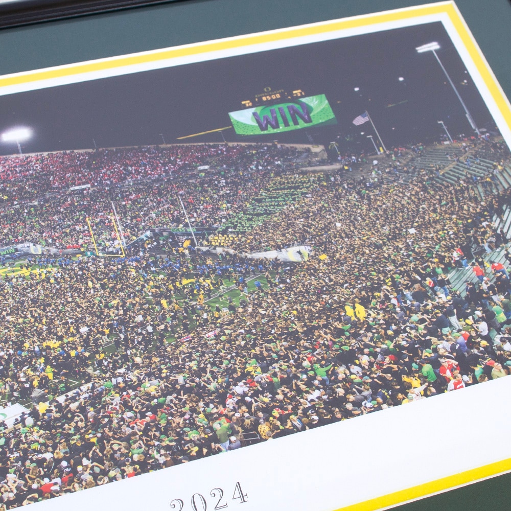 Autzen Stadium Storm the Field Panoramas 24 Deluxe Frame Poster Drop ...