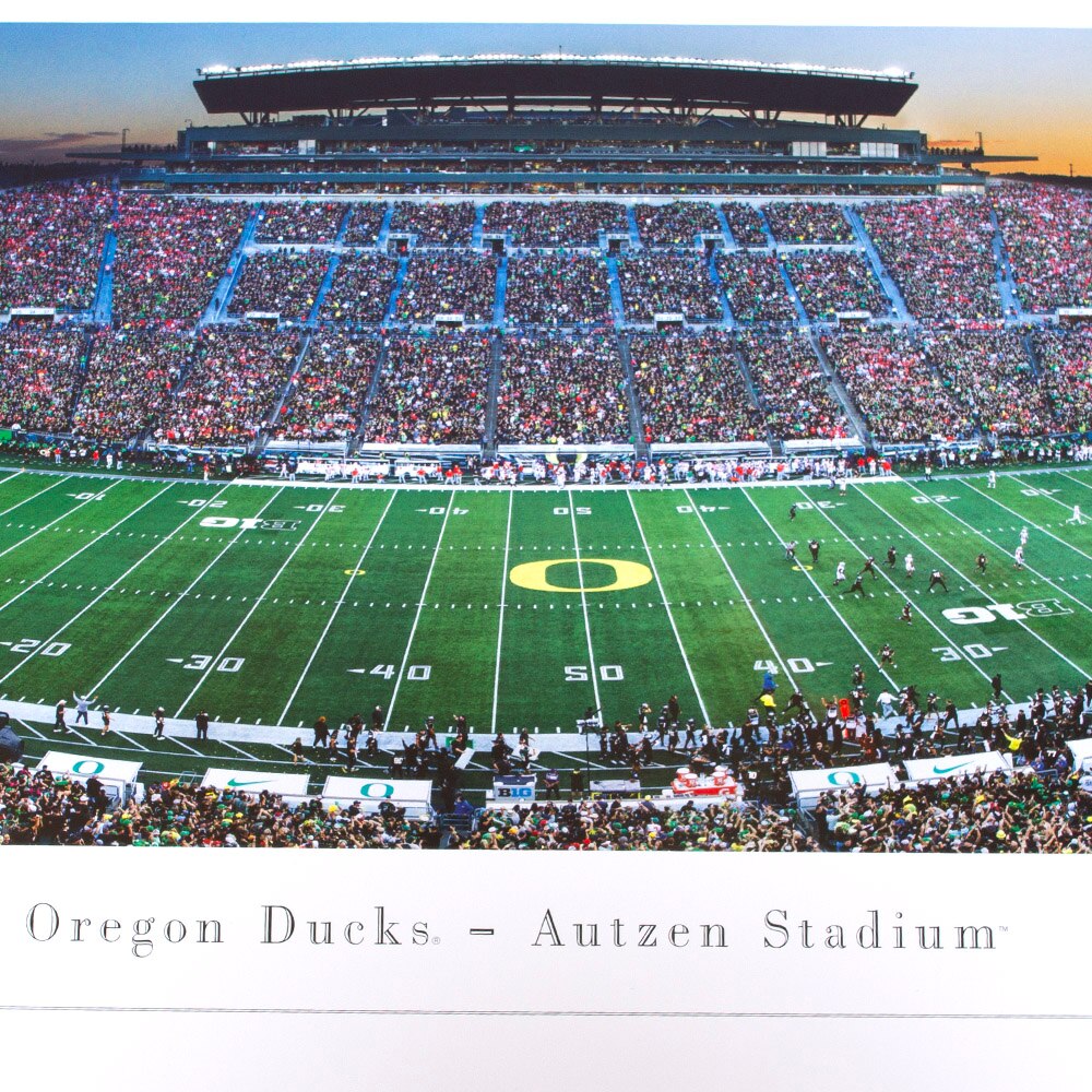 Autzen Stadium Twilight Panoramas 24 Tubed Poster