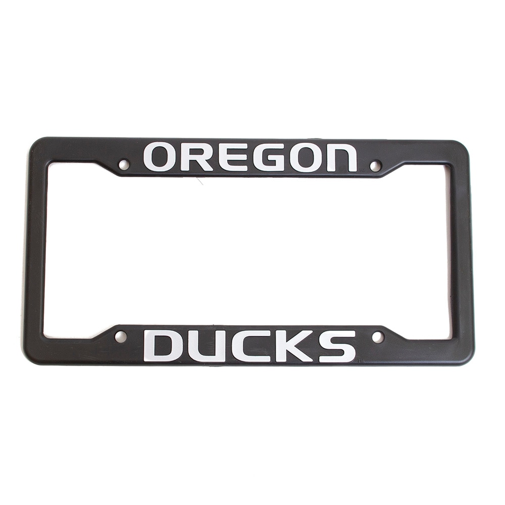 Black & Silver Oregon Ducks License Frame
