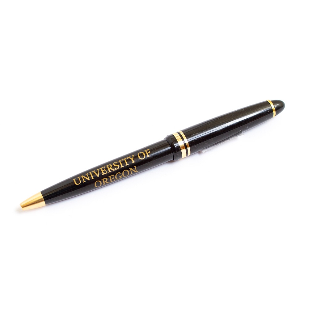 Black Gold Trim University of Oregon Pen