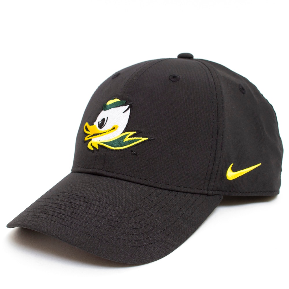 Black Nike Club Structured Basic Fighting Duck Adjustable Hat