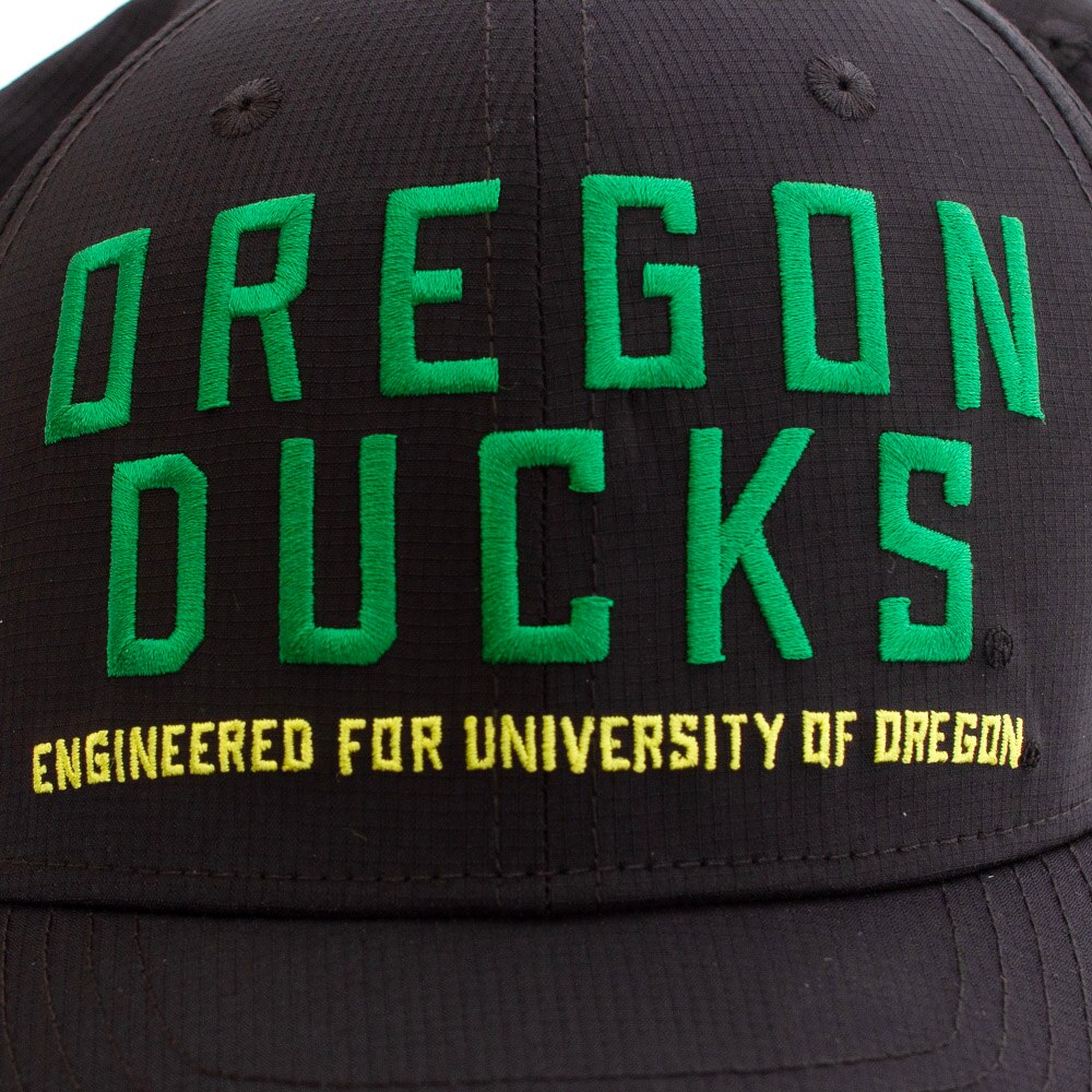 Black Nike Dri-FIT Ripstop Structured Club Sideline 25 Green Oregon ...