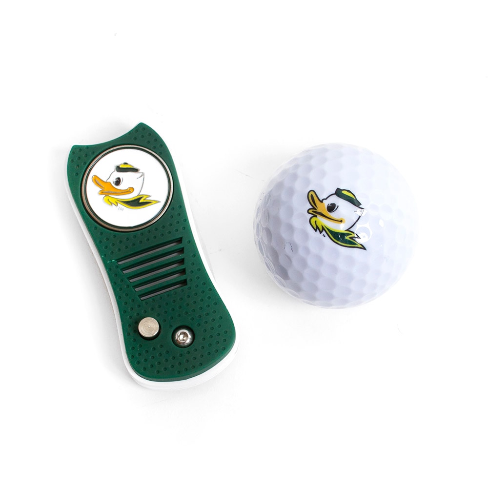 Black Team Golf Switchblade & Golf Ball Fighting Duck Golf Tool