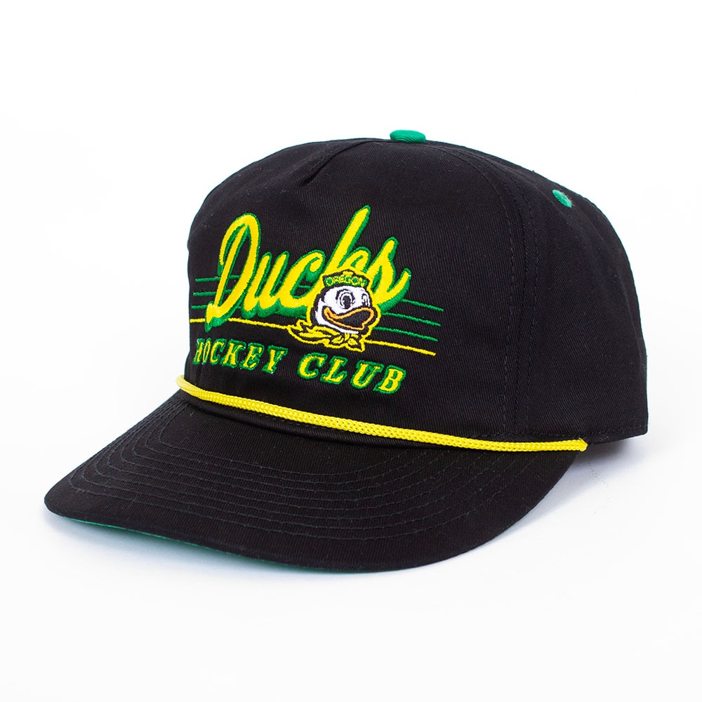 Black UO Ducks Hockey with Rope Structured Yellow Ducks Hockey Club ...