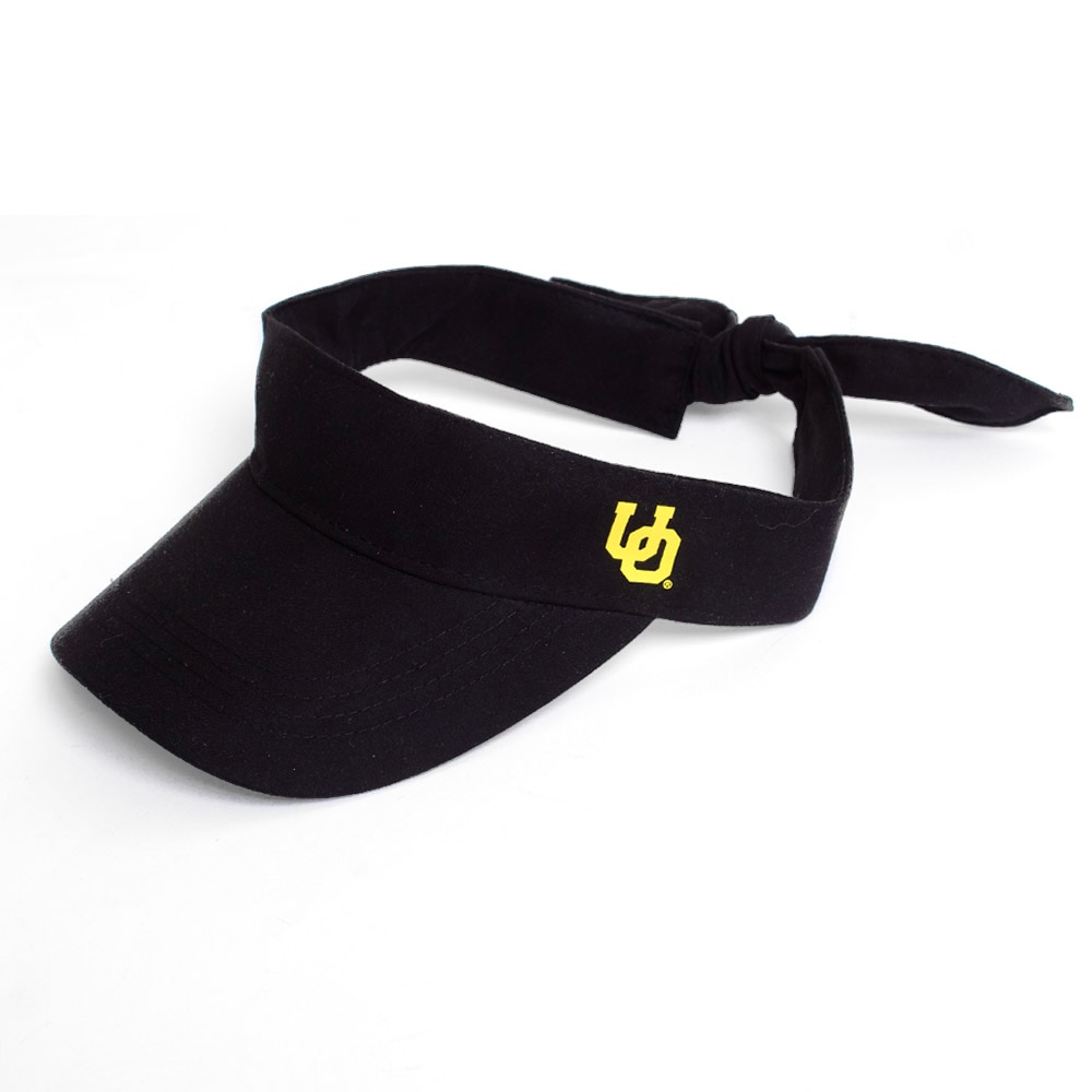 Black Zoozatz Tie Back 24 Yellow Interlocking UO Visor