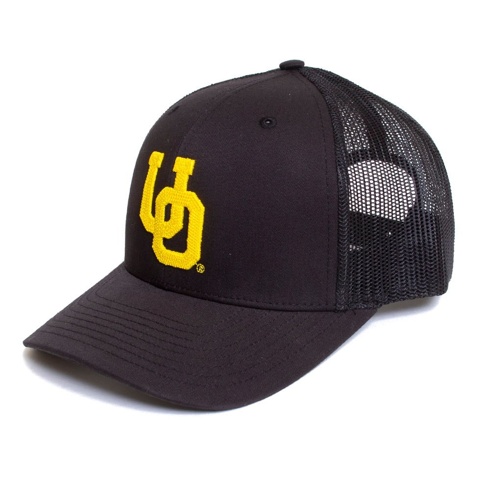 Black/Black Mesh Richardson 112 Trucker 24 Yellow Chainstitch ...