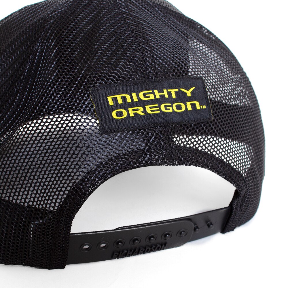 Black/Black Mesh Richardson 112 Trucker Sonic Weld Yellow Interlocking ...