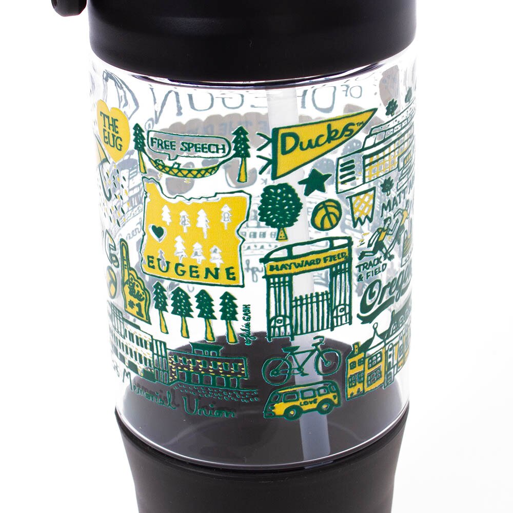 Clear & Black Neil 40oz Denver Plastic with Handle 25 Julia Gash Water ...