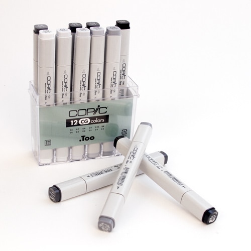 Cool Grey Copic Marker Set 12 Count