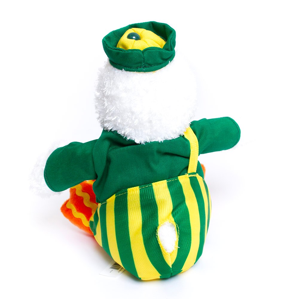 Duck Mascot Factory 6" sitting 23 Green & Yellow Game Day Bibs