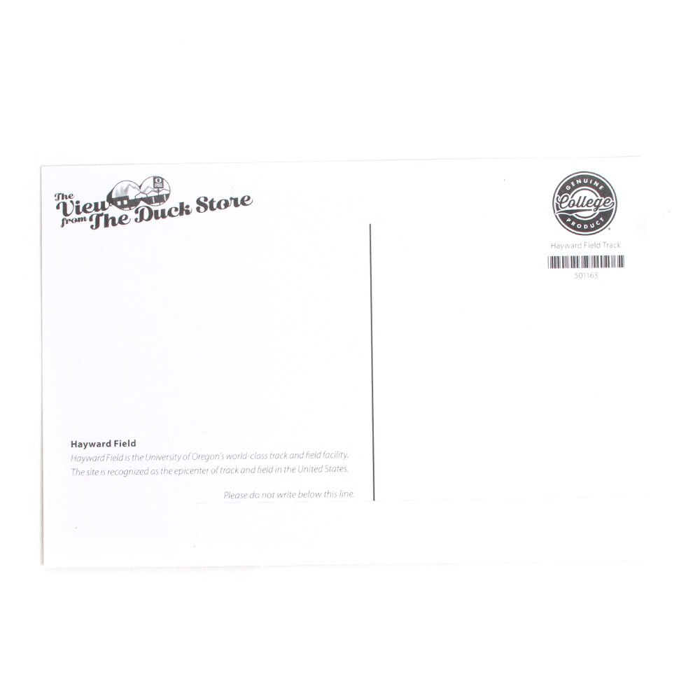 Duck Store Postcard Hayward Field Track