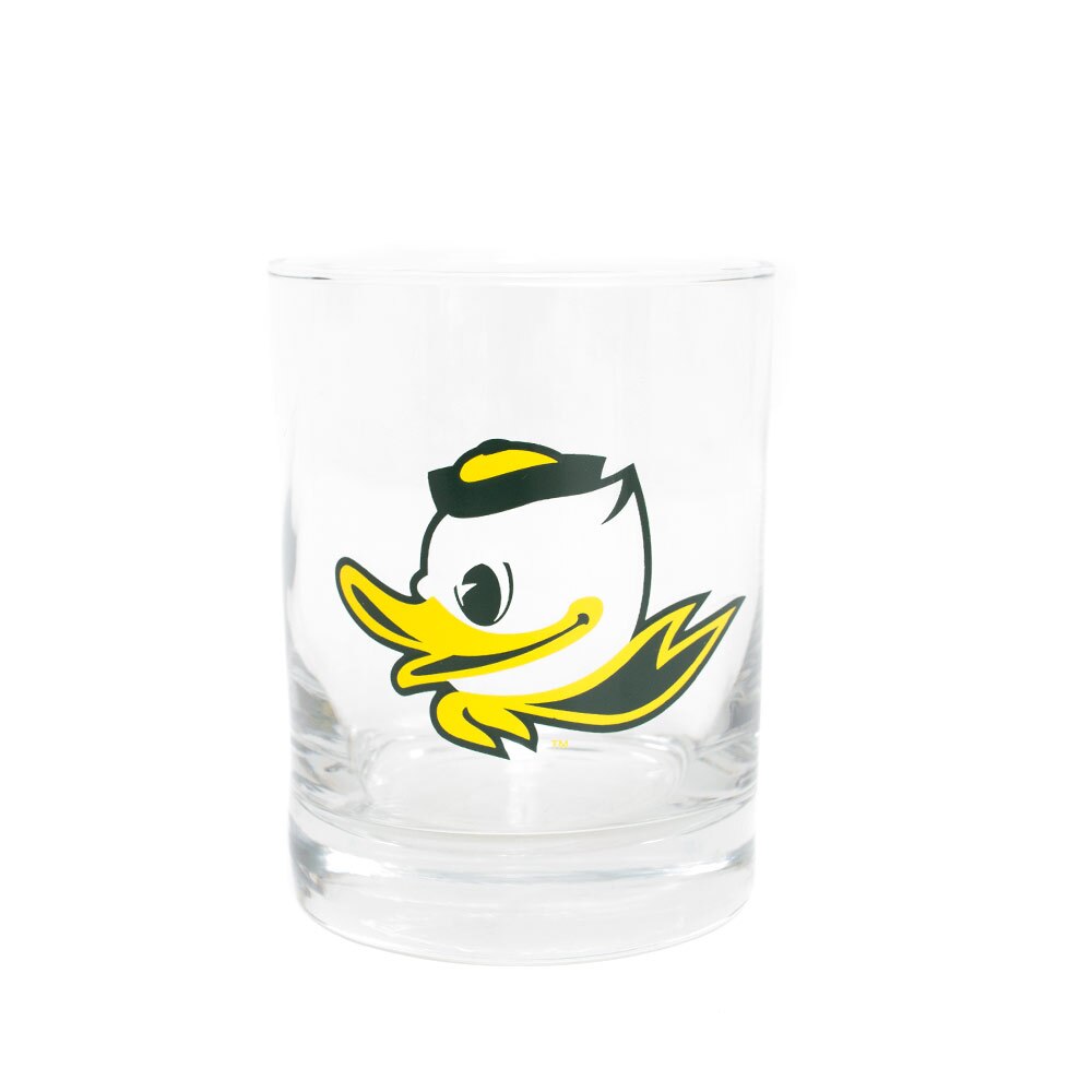 Fighting Duck 14oz Rocks Glass