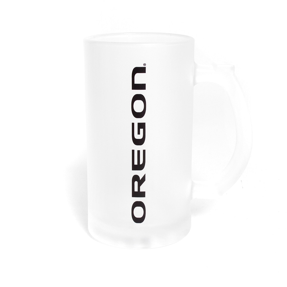 Frosted Glass Fanatic Group 16oz Black Oregon Mug