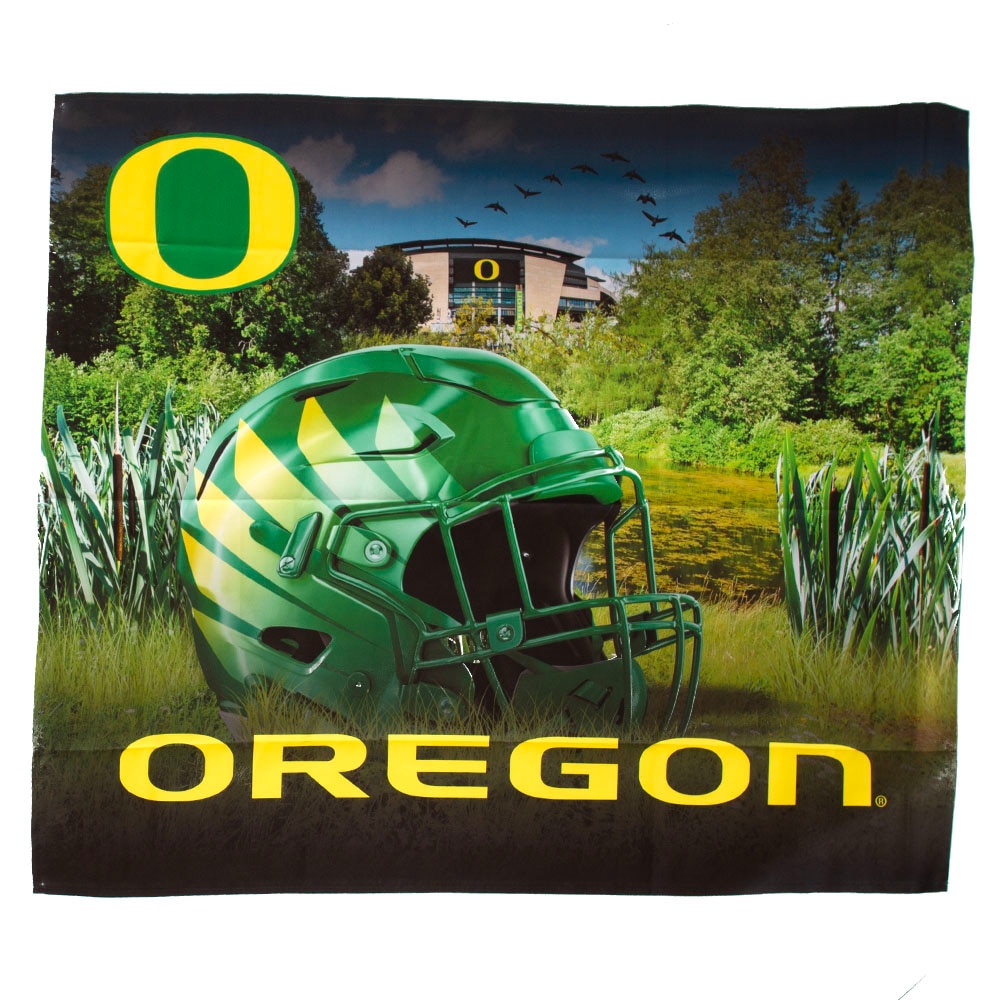 Full Color 'Northwest Blanket' Wall Hanging 25 Green Football Helmet ...