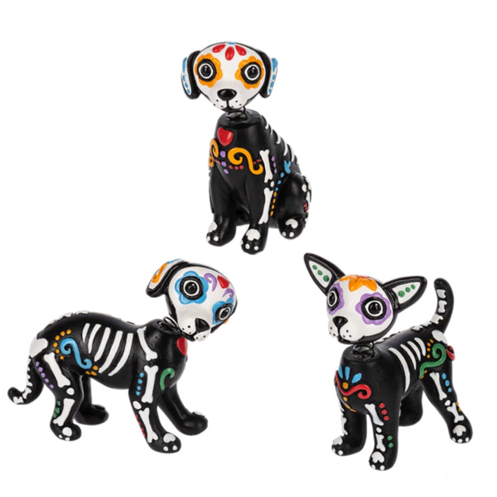 Ganz Sugar Skull Dog Figurines