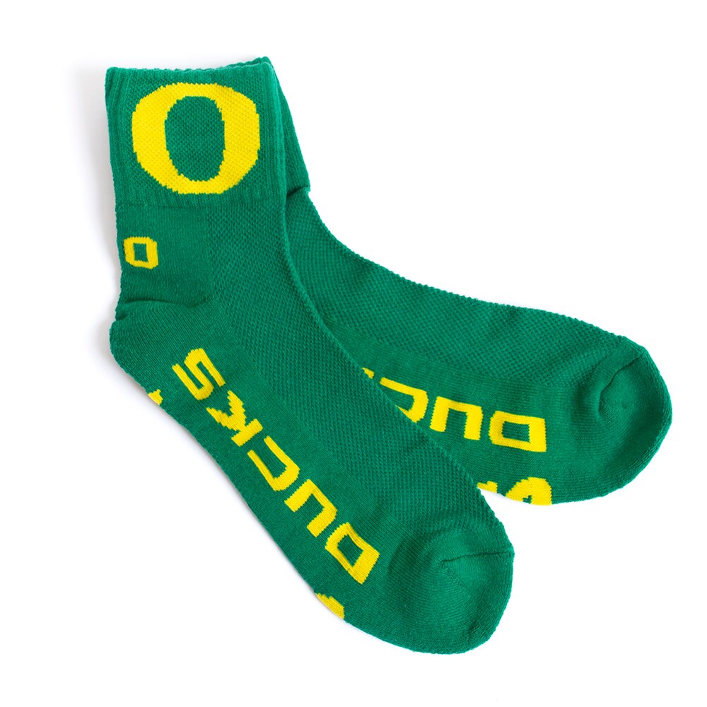 Green Donegal Bay Performance Sock Yellow O & Oregon Quarter Sock