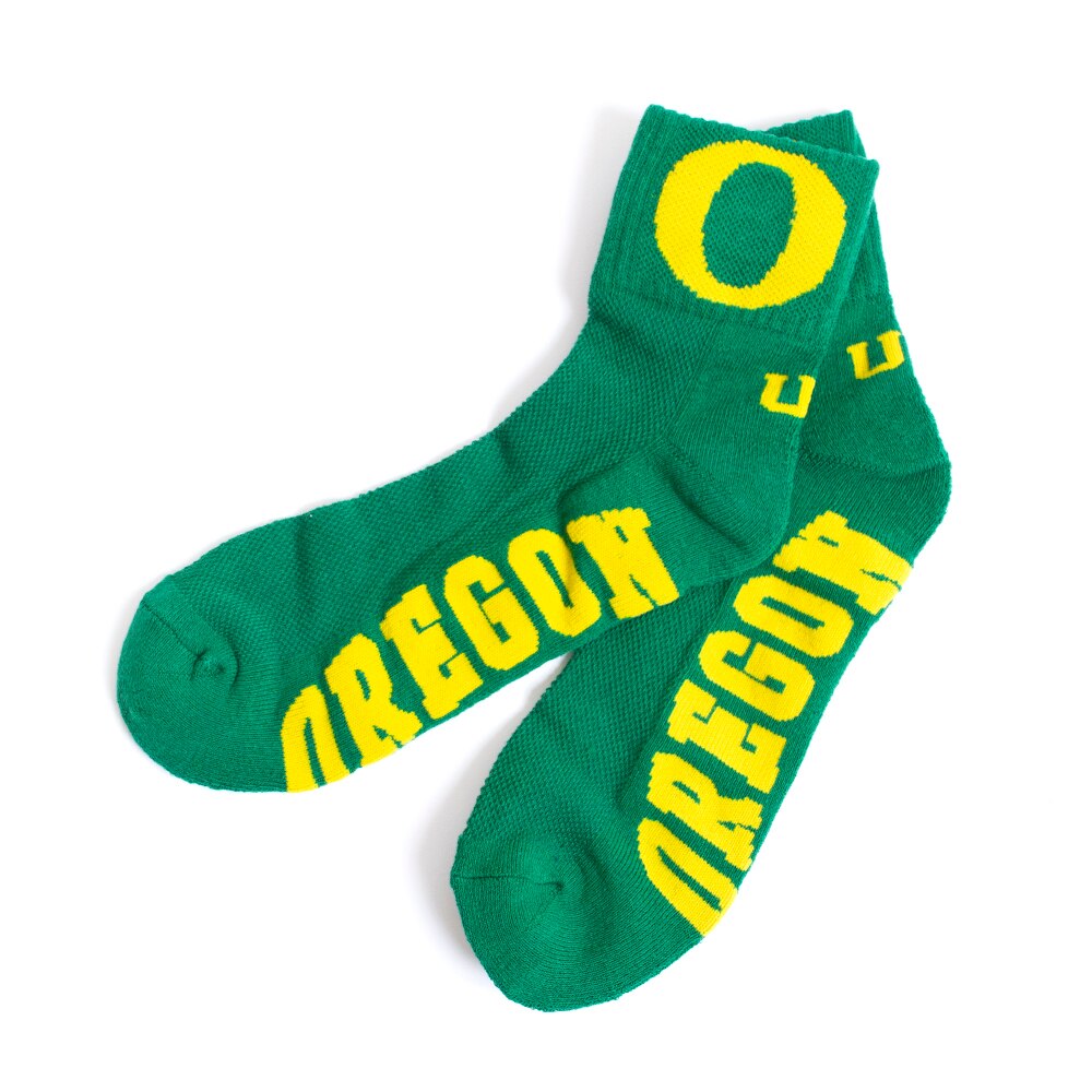Green Donegal Bay Performance Sock Yellow O & Oregon Quarter Sock