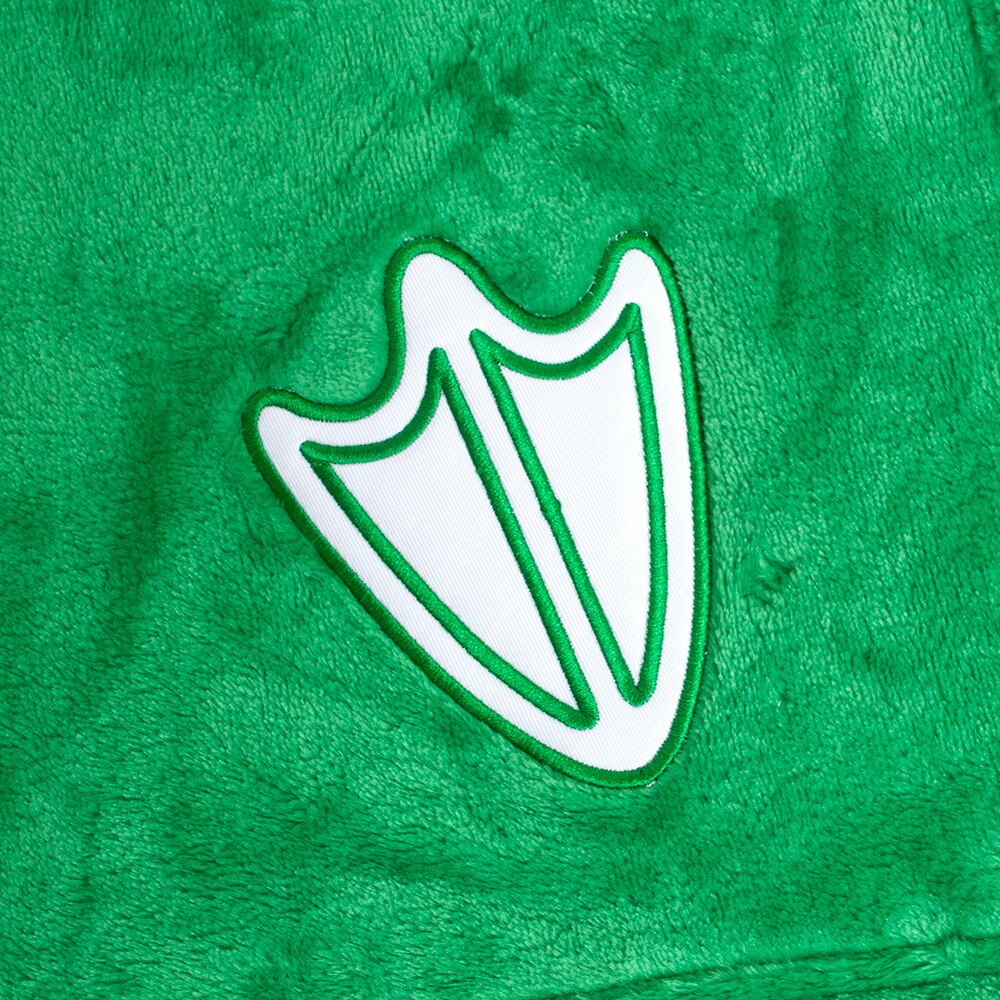 Green Know-wear Super Soft TS Fleece White Duck Footprint Baby Blanket