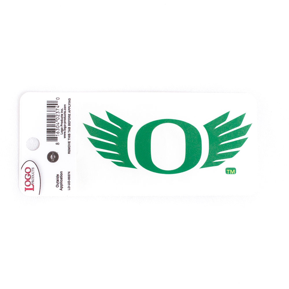 Green Logo Product 1.5"x4" Vinyl Outside Application O Wings Decal