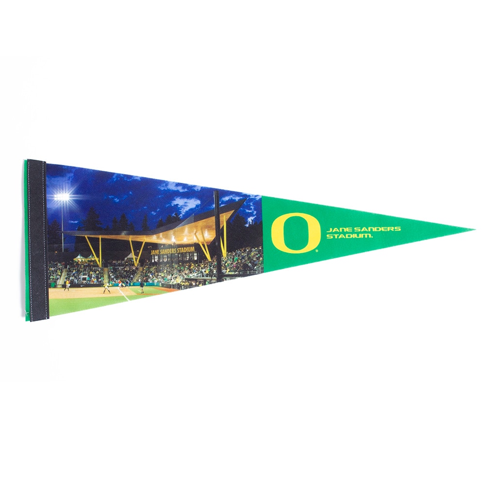 Green Neil 9"x24" Felt Picture of Jane Sanders Stadium & O Wings Jane ...