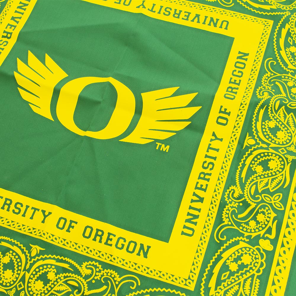 Green Neil Custom 23 Yellow O Wings & Univ. of Oregon Bandana