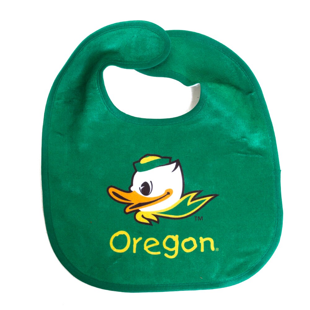 Green Neil Sublimated Full Color Fighting Duck & Baby Duck Bib