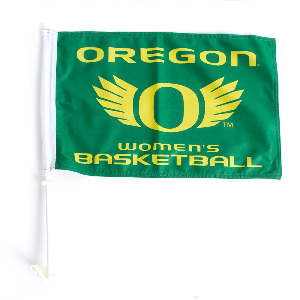 Green Sewing Concept 11"x16" Car Flag Pole Yellow O Wings & Oregon ...