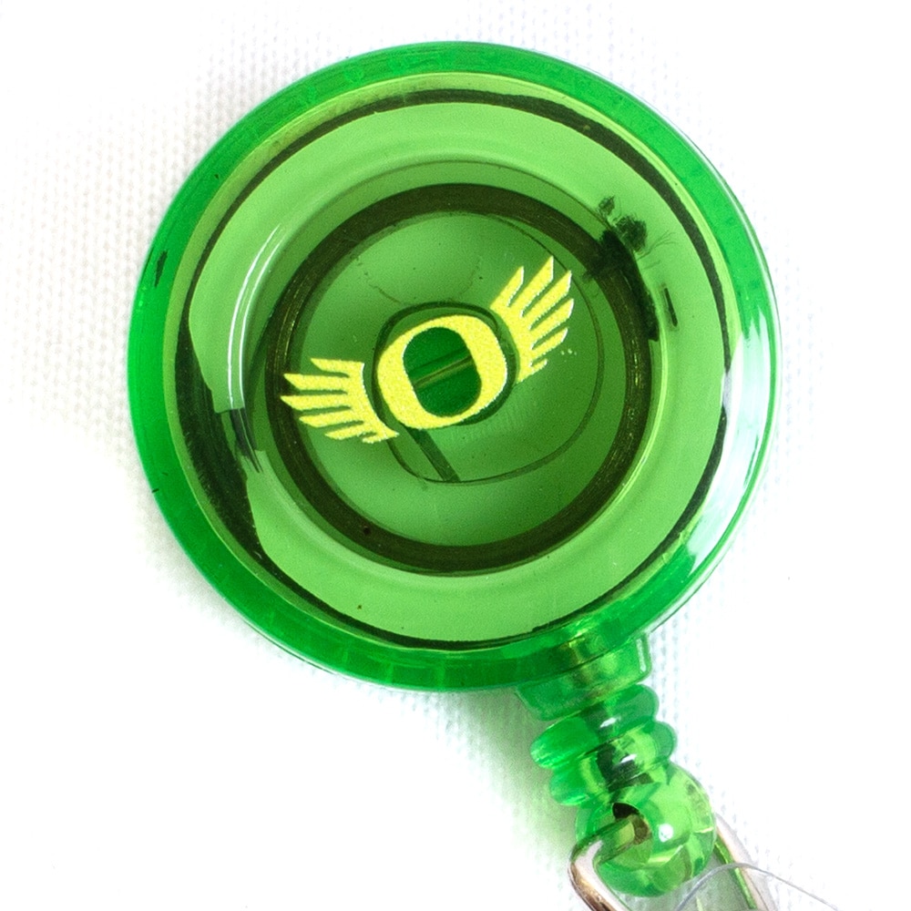Green Translucent MCM Retractable Green O Badge Holder