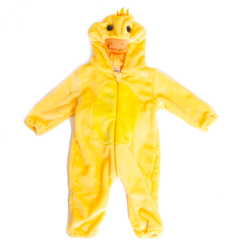 Infant Yellow Ducky Costume Full Zip Romper