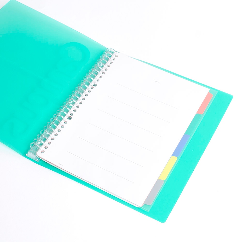 Kokuyo Plastic Slide B5 Binder Green