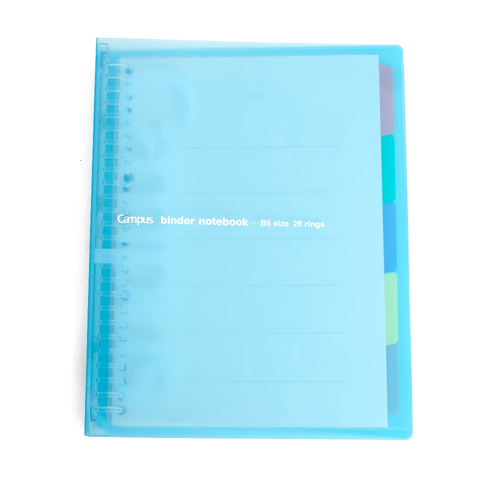 Kokuyo Plastic Slide B5 Binder Light Blue