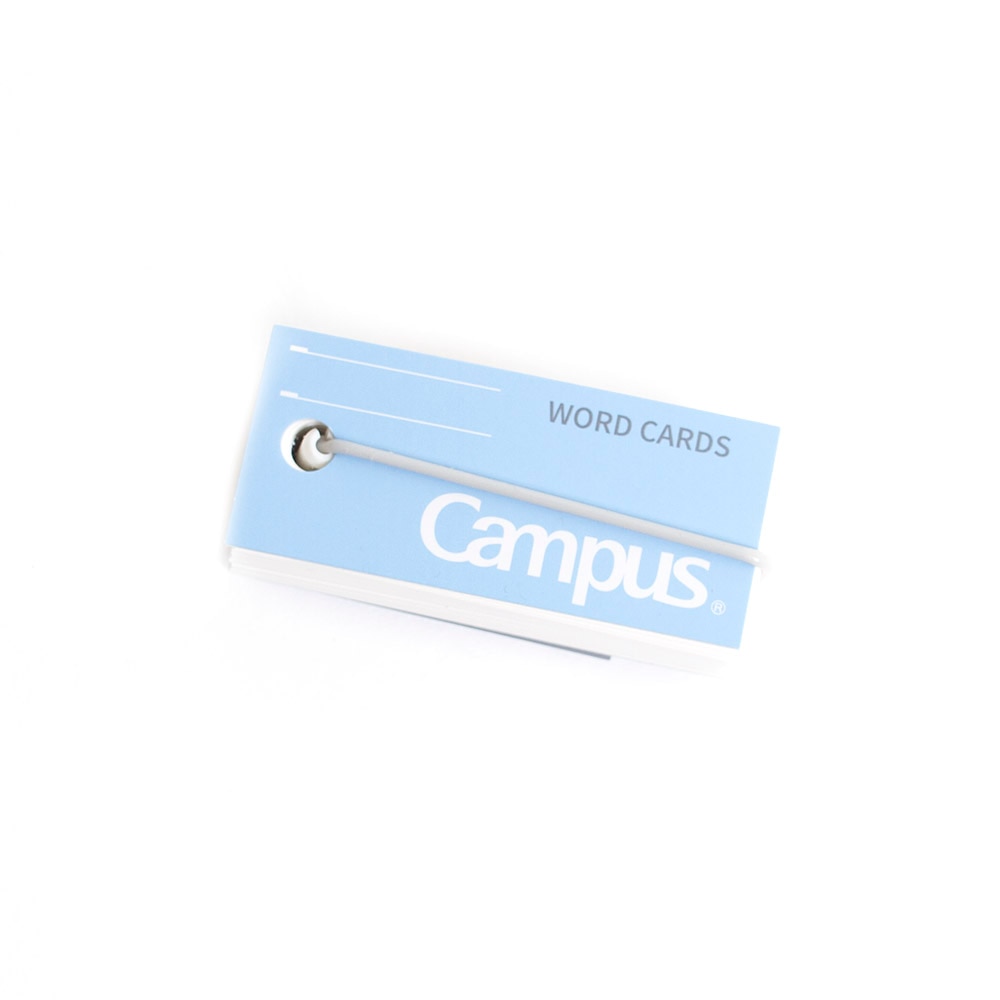 Kokuyo Word Cards with Band Blue