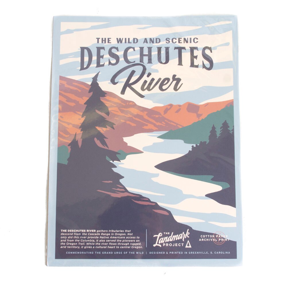 Landmark Project 12"x16" Poster Deschutes River
