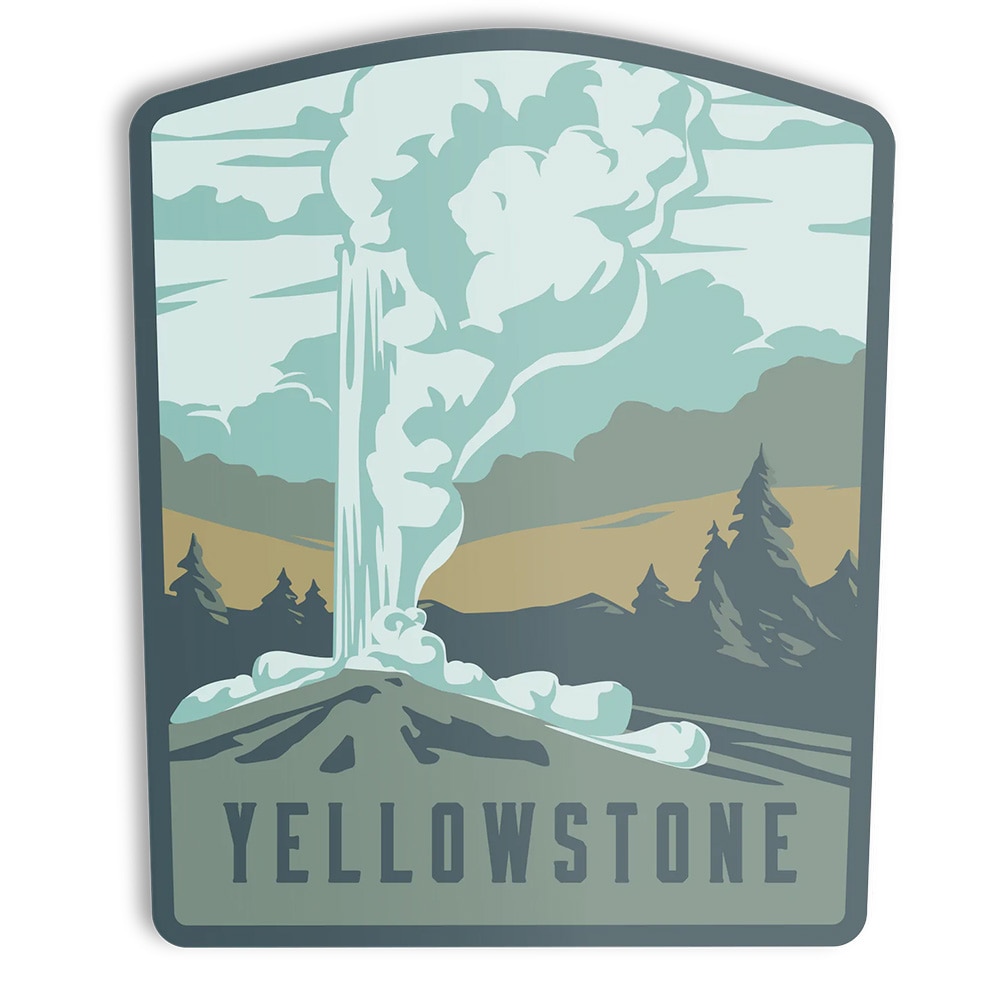 Landmark Project Vinyl Sticker Yellowstone National Park