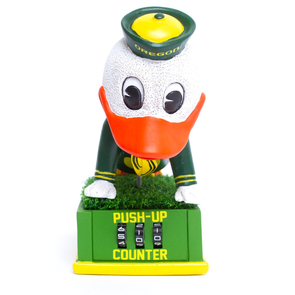Mascot Bobble Head Hall 8" with Counter 24 Mascot doing Pushups Bobblehead