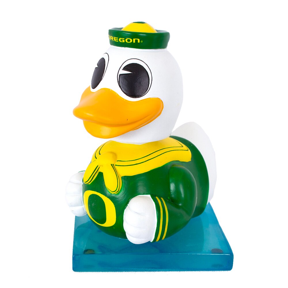 Mascot Bobblehead 6" Tall Floating Inflatable Duck in River 25 Yellow O ...