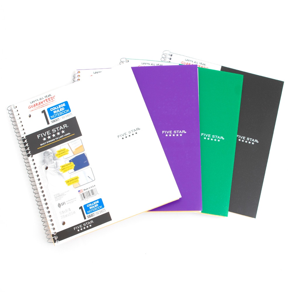 Mead Five Star 1-Subject Spiral Notebook