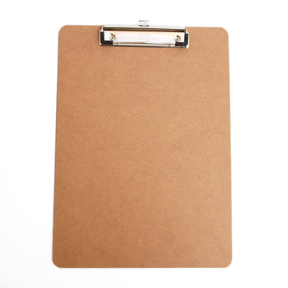 OIC Recycled Clipboard Wood Low Profile Clip Letter Size