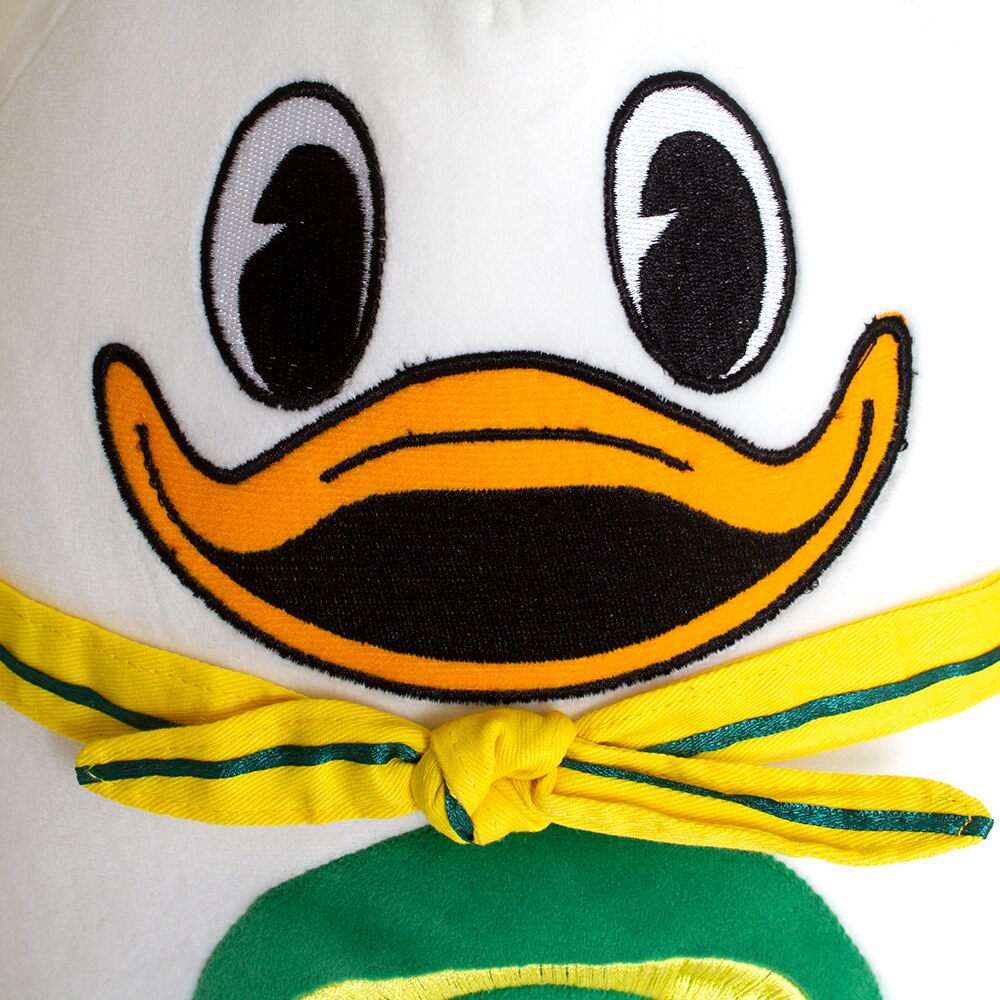 Oregon Duck Mascot Factory 12" Squishy Pillow Green O Plush