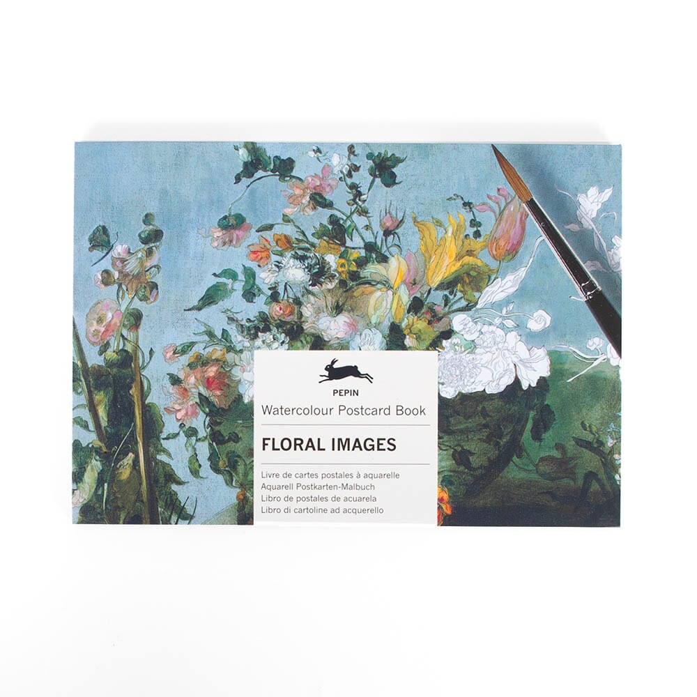 Pepin Coloring Postcards Floral