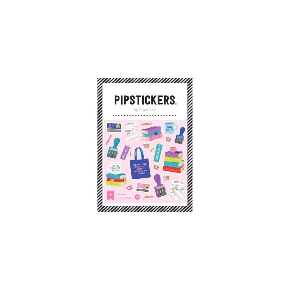 Pipstickers 4"x4" Stickers Book Smart