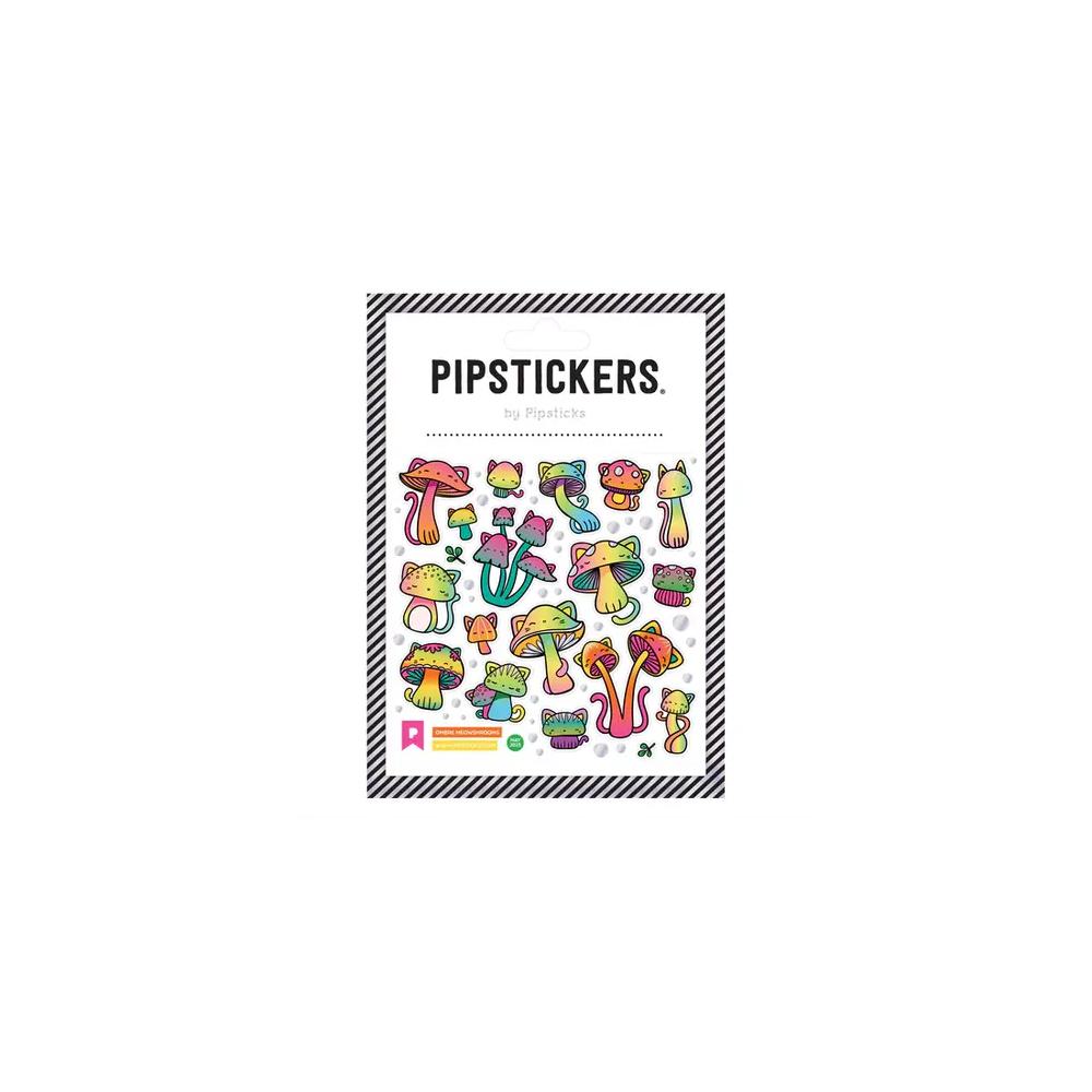 Pipstickers 4"x4" Stickers Ombre Meowshrooms