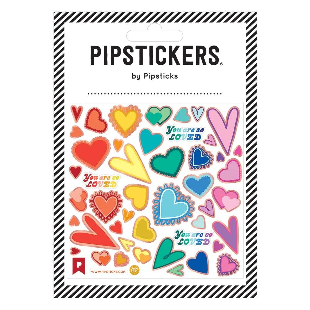 Pipstickers 4"x4" Stickers The Shape of my Heart