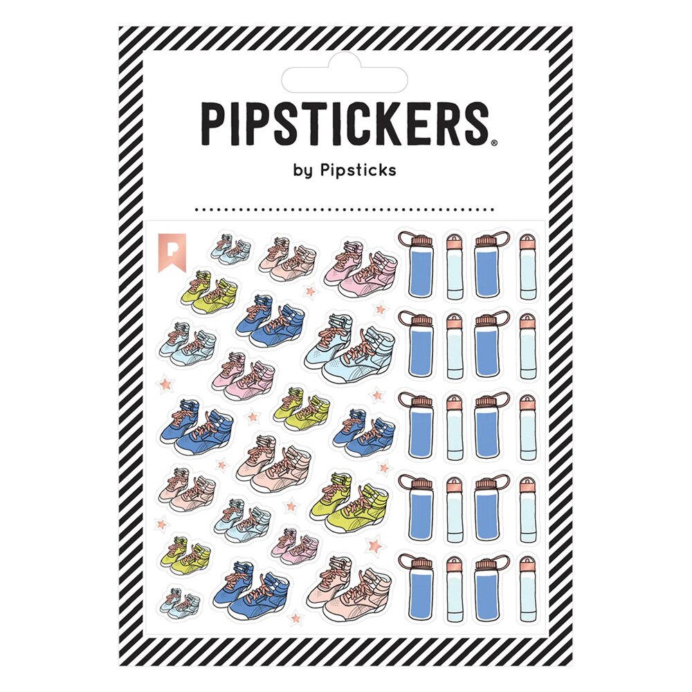 Pipstickers 4"x4" Stickers These Shoes are Made For Walkin'