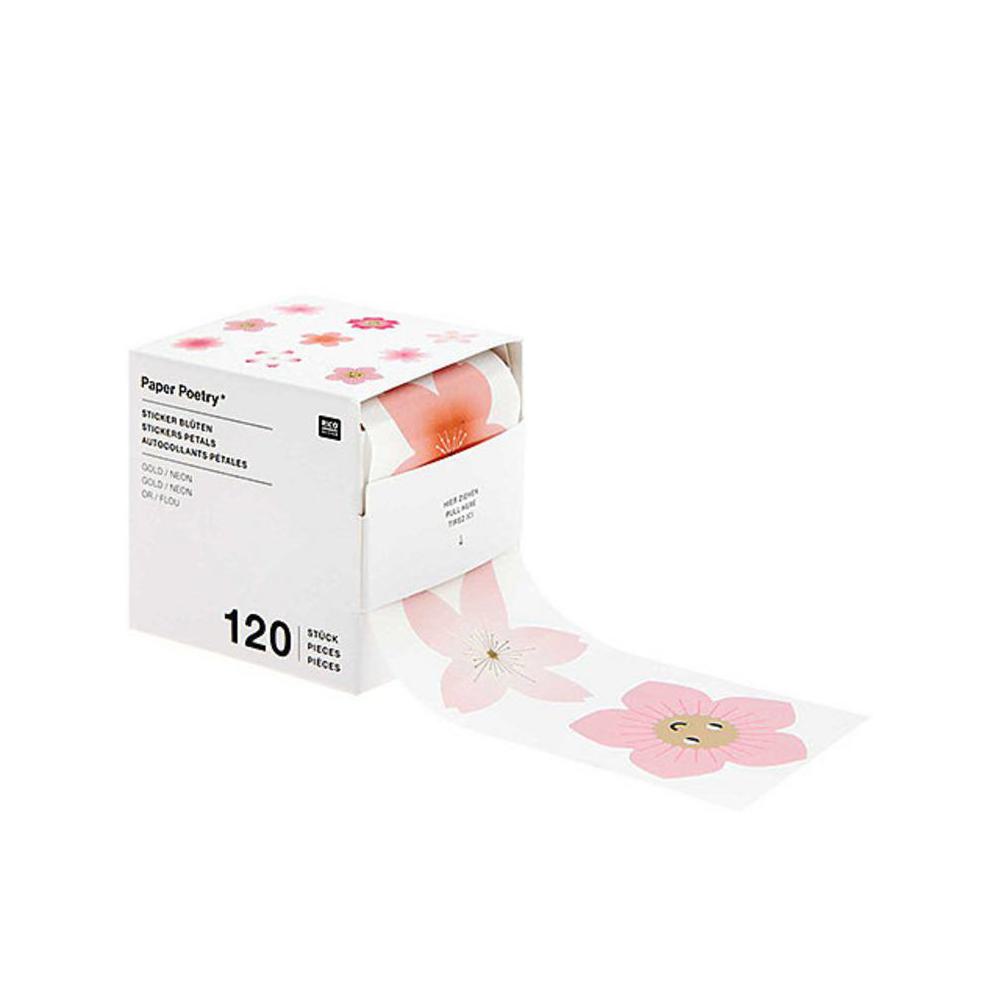 Rico Design 120 Stickers Roll Sakura Cherry Blossom