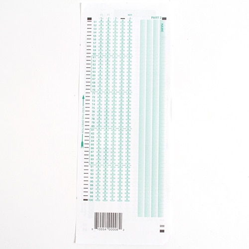 Scantrons Testing Form