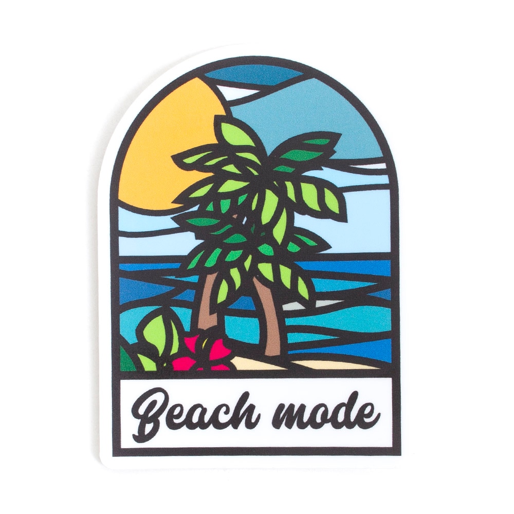 StickersNW 3" Sticker Beach Mode