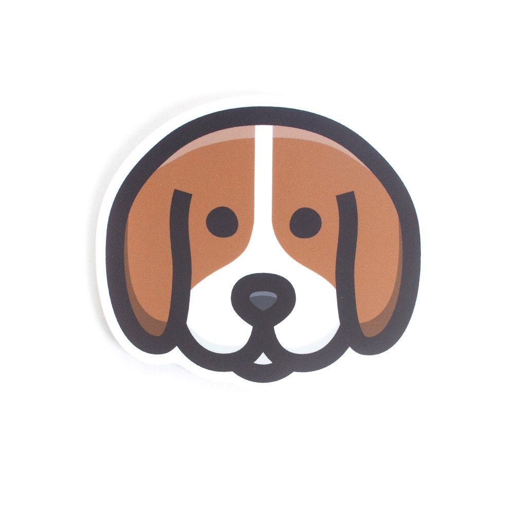 StickersNW 3" Sticker Beagle Head